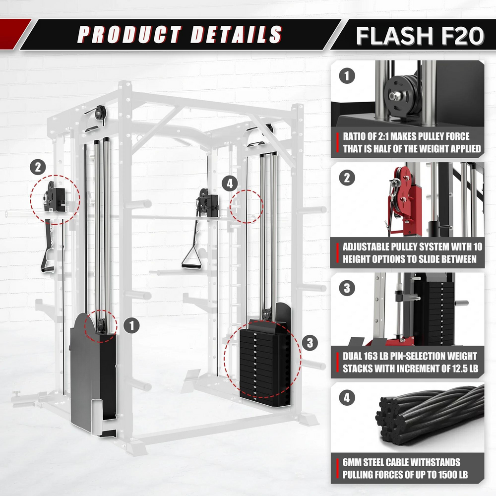 Flash F20 Smith Machine Combo.